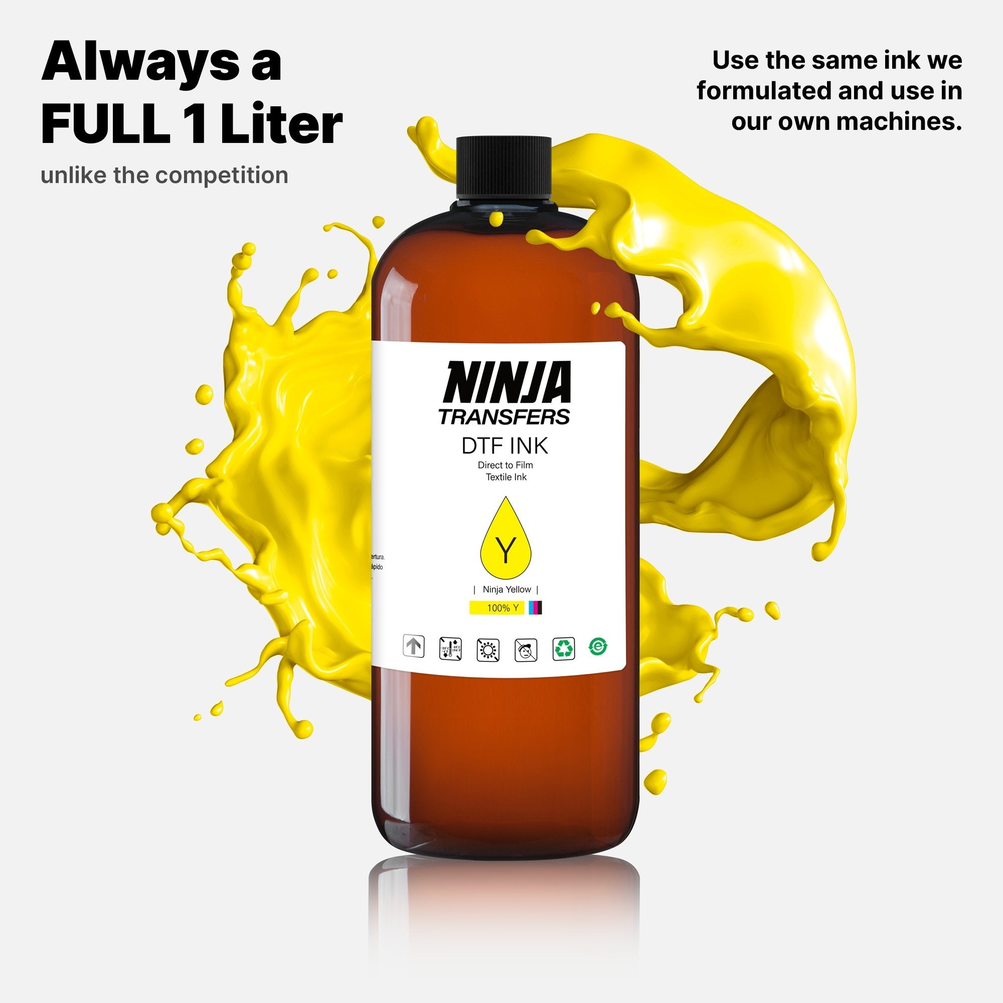 Premium DTF Ink - 1 Liter | Direct to Film Ink | Ninja Transfers